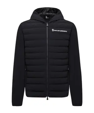 Moncler Zip-up Hooded Jacket - Black