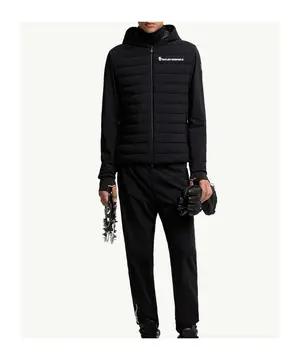 Moncler Zip-up Hooded Jacket - Black