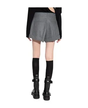 Givenchy Logo Pleated Shorts