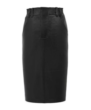 Saint Laurent High Waist Pencil Skirt - Black