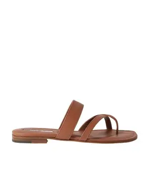 Manolo Blahnik Susa Flip Flops - Brown