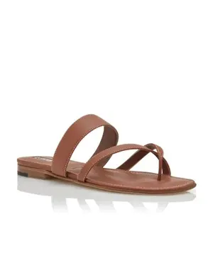 Manolo Blahnik Susa Flip Flops - Brown