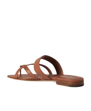 Manolo Blahnik Susa Flip Flops - Brown