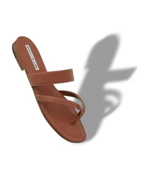 Manolo Blahnik Susa Flip Flops - Brown