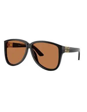 Miu Miu Logo Sunglasses - Brown