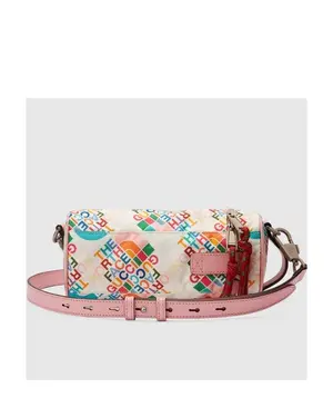 Gucci X The North Face Logo Shoulder Bag - White