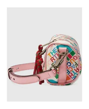 Gucci X The North Face Logo Shoulder Bag - White