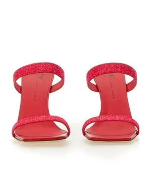 GIUSEPPE ZANOTTI Flaminia Glitter Mule Sandals