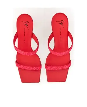 GIUSEPPE ZANOTTI Flaminia Glitter Mule Sandals