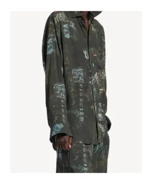 Balenciaga Collared Long-sleeve Shirt