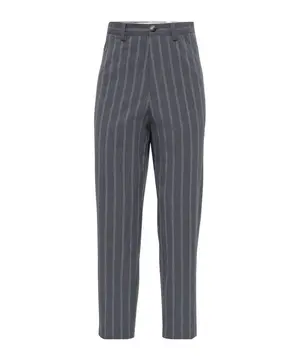 Brunello Cucinelli Tailored Striped Trousers