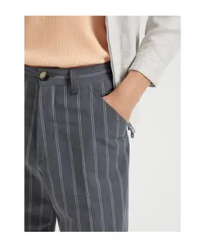 Brunello Cucinelli Tailored Striped Trousers