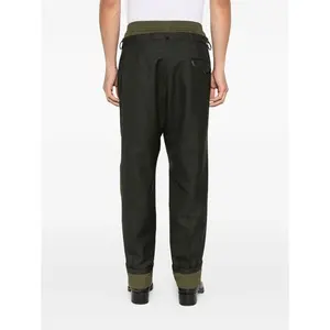 Prada Layered Pleated Trousers