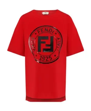 Fendi Round Neck Logo T-shirt