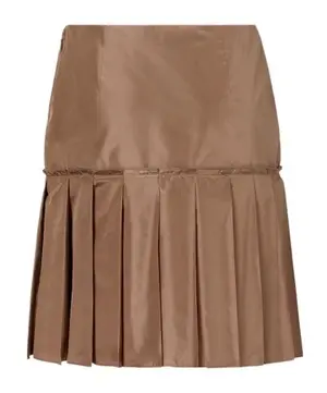 Fendi Pleated Taffeta Skirt