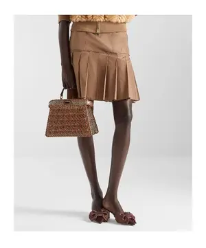 Fendi Pleated Taffeta Skirt