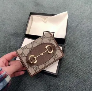 Gucci Horsebit 1955 Card Case Wallet - Brown