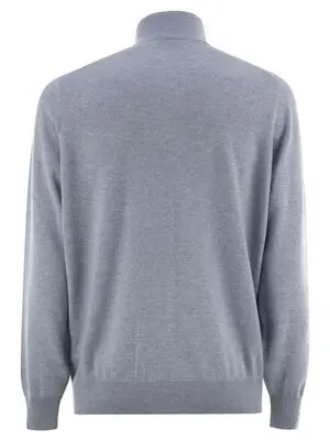 Brunello Cucinelli High Neck Zip-up Cardigan - No