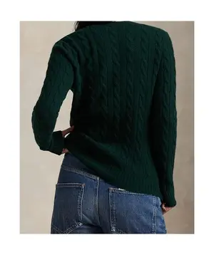 Polo Ralph Lauren Cable Knit Crewneck Jumper - Black