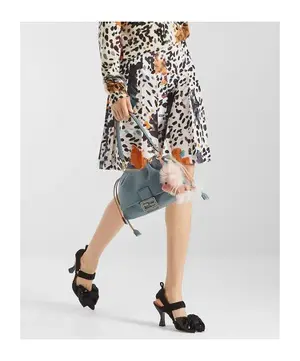 Fendi Printed Pleated Midi Skirt