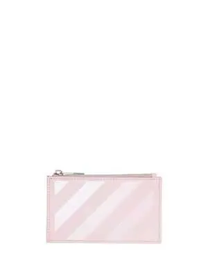 Off-White Zip-up Wallet - Pink