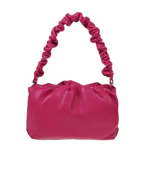 ZANELLATO Ruched Handle Leather Shoulder Bag - Red