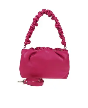 ZANELLATO Ruched Handle Leather Shoulder Bag - Red