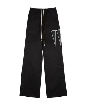 Rick Owens Logo-print Drawstring Trousers