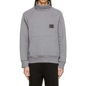 Neil Barrett High Neck Sweatshirt With Front Pocket - Gray