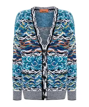 Missoni Knitted Cardigan With V-neck And Front Buttons
