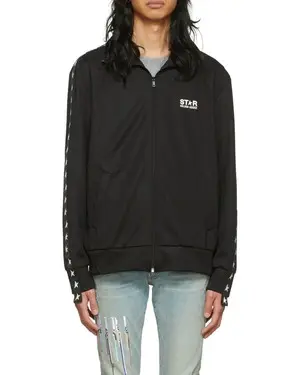 GOLDEN GOOSE Star Tape Zipped Jacket - Black