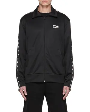 GOLDEN GOOSE Star Tape Zipped Jacket - Black
