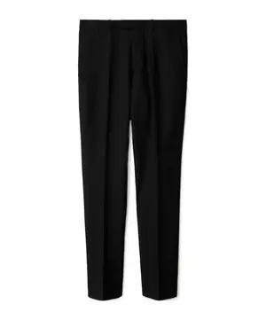 Burberry Tailored Wool Trousers - Black
