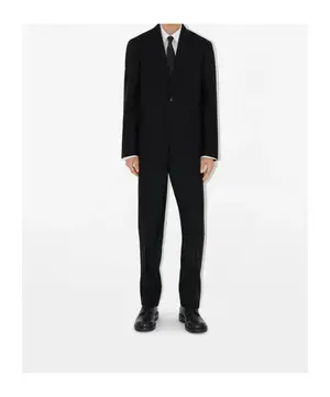 Burberry Tailored Wool Trousers - Black