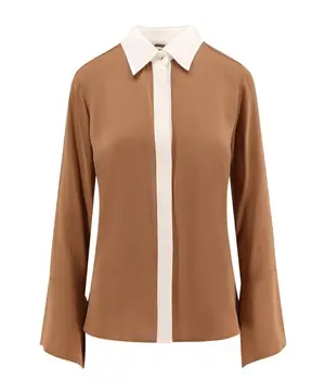 Max Mara Curved Hem Drop-shoulder Shirt