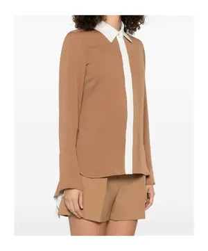 Max Mara Curved Hem Drop-shoulder Shirt
