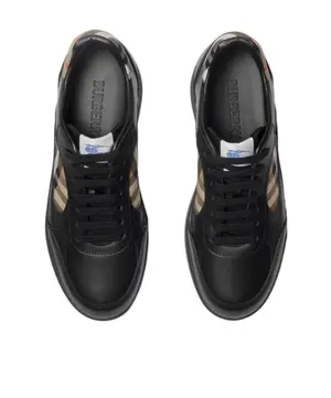 Burberry Terrace Lace-up Sneakers - Black/sand