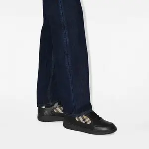 Burberry Terrace Lace-up Sneakers - Black/sand