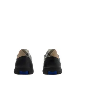 Burberry Terrace Lace-up Sneakers - Black/sand