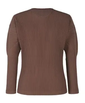 Issey Miyake Homme Plissé Long Sleeved Pleated Top