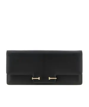 TOM FORD Logo Buckled Shoulder Bag - Black