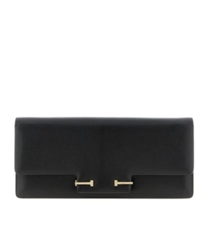 TOM FORD Logo Buckled Shoulder Bag - Black