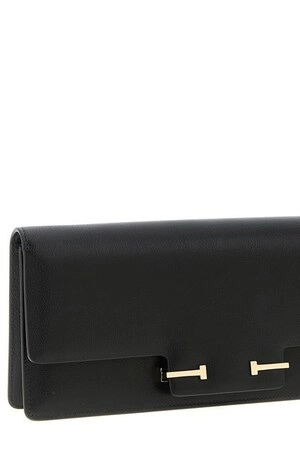 TOM FORD Logo Buckled Shoulder Bag - Black