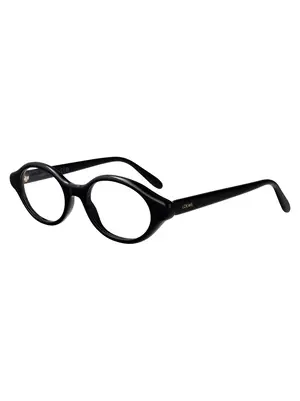 Loewe Oval Frame Full Rim Eyeglasses - Black