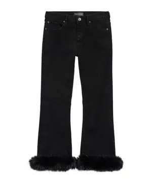 Balenciaga Flared Trim Detailed Pants