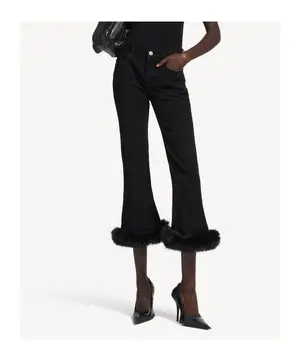 Balenciaga Flared Trim Detailed Pants