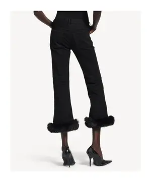 Balenciaga Flared Trim Detailed Pants