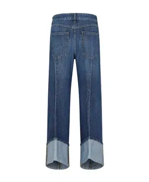 Bottega Veneta Regular Fit Cropped Jeans - Blue