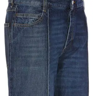 Bottega Veneta Regular Fit Cropped Jeans - Blue