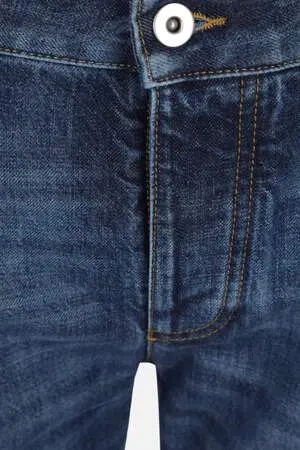 Bottega Veneta Regular Fit Cropped Jeans - Blue